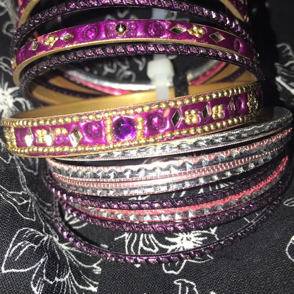 Jewelry | Purple Bangles | Poshmark